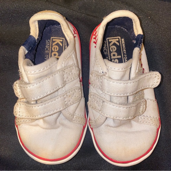 Keds | Shoes | Infant Keds Double Up Baseball Pennant Hook Loop Sneaker ...